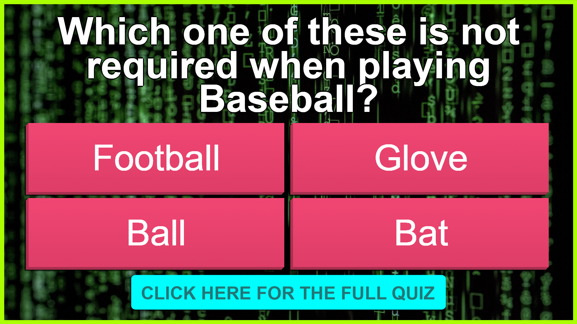 Trivia Quiz For Everyone On Facebook