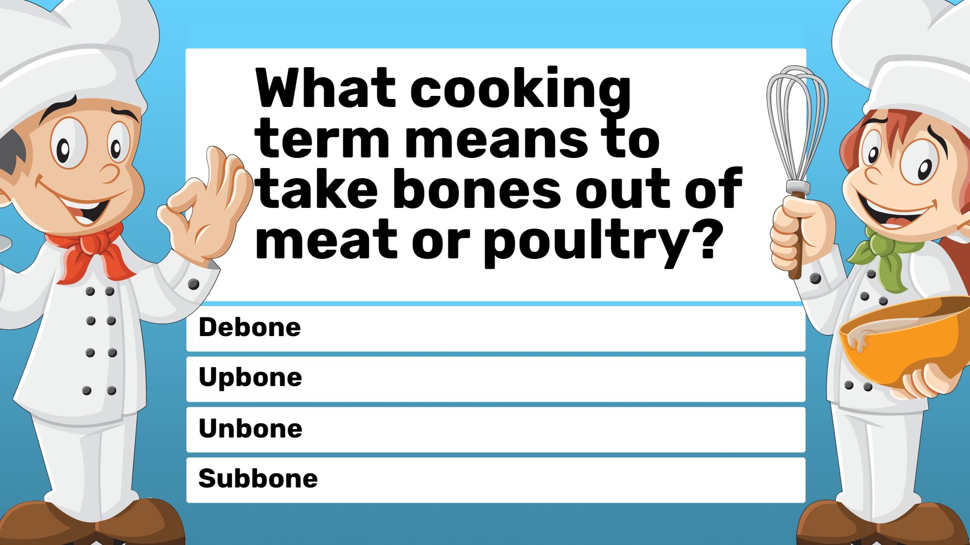 Quiz : What do you know about food & cooking?