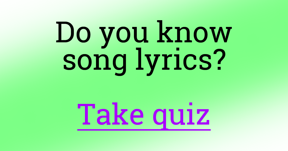 Song Lyrics Quiz song-lyrics-quiz