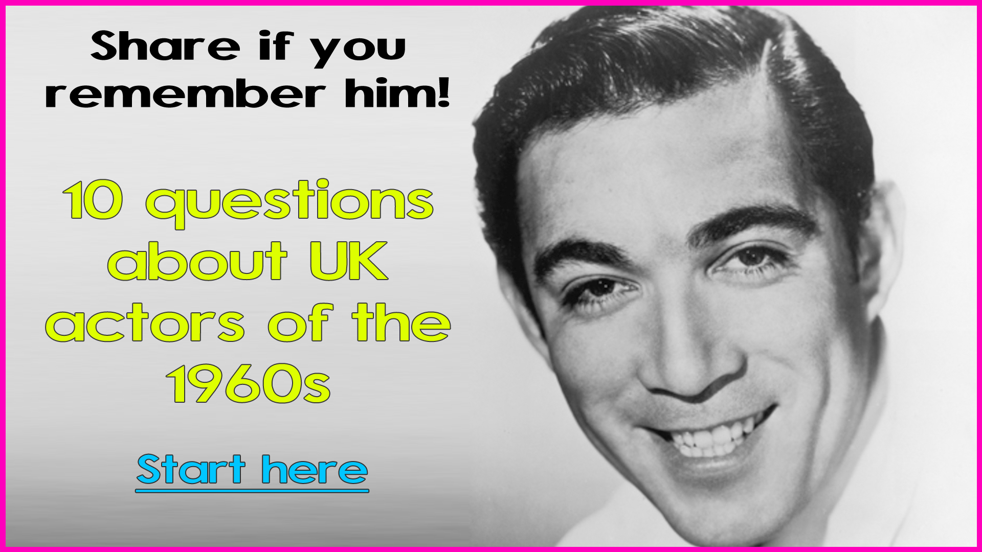 Quiz UK Actors Of The 1960s